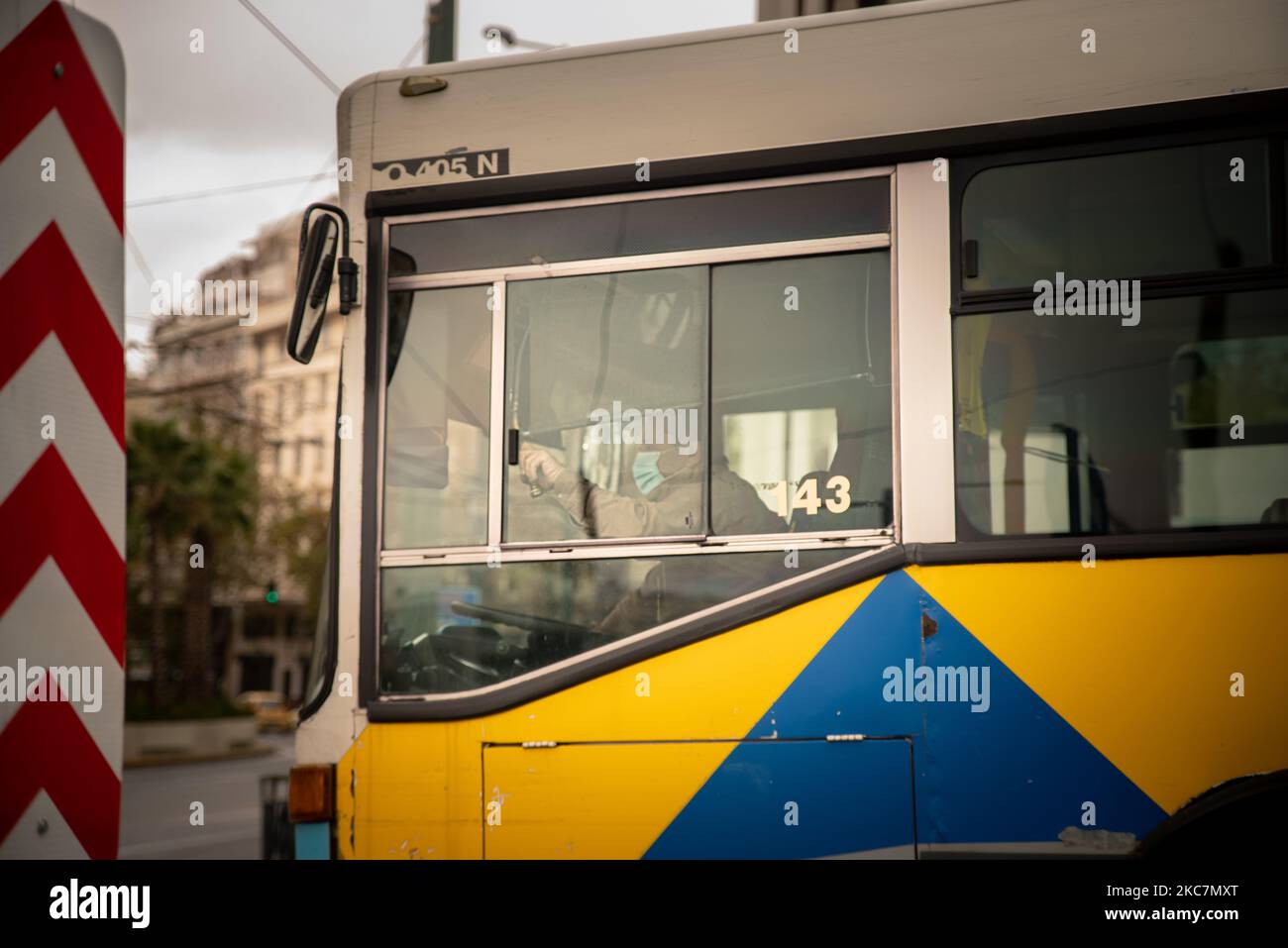 Greece bus driver mask hi-res stock photography and images - Alamy