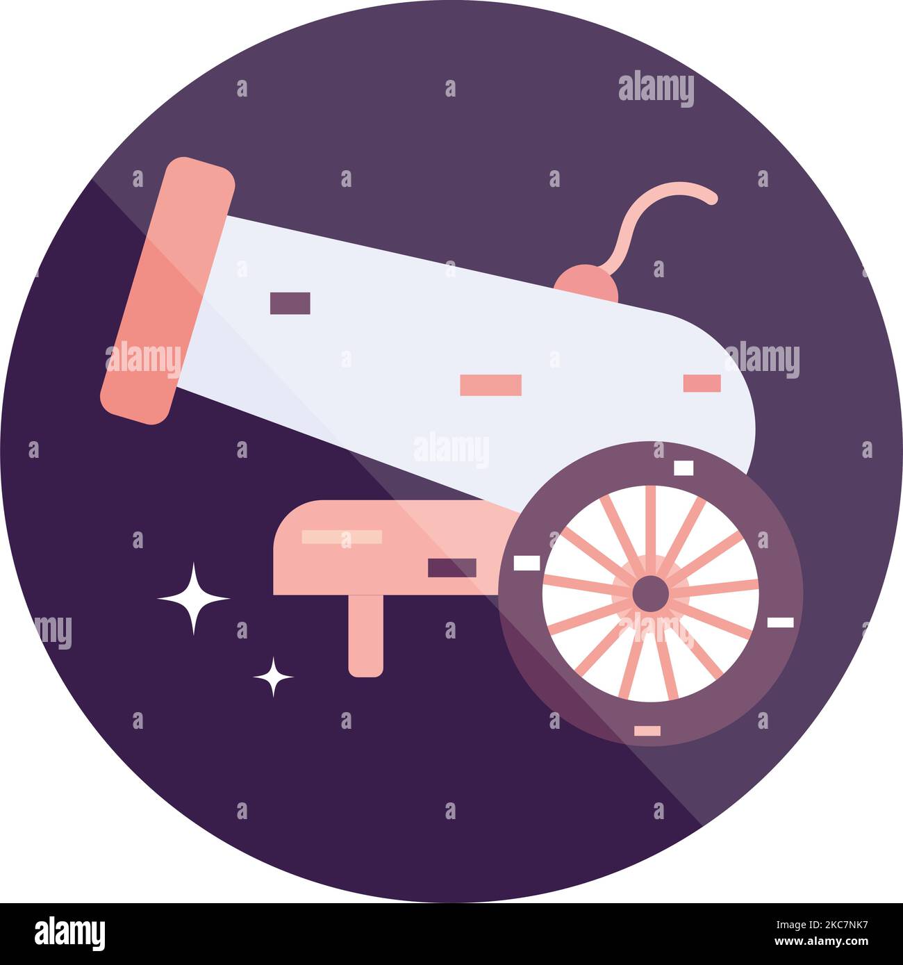 Isolated medieval cannon weapon icon Vector Stock Vector Image & Art ...