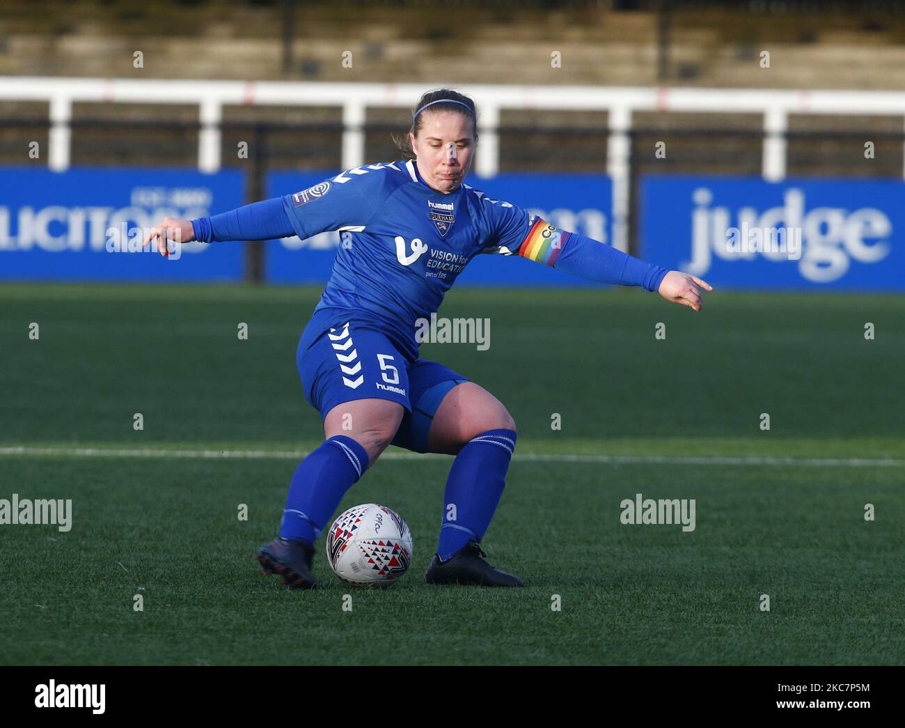 Sarah Wilson of Durham W.F.C during FA Women's Championship between ...