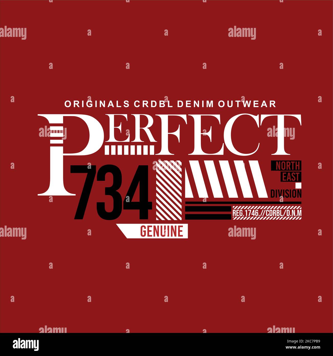 A creative logo design for clothing brand with text PERFECT in white ...