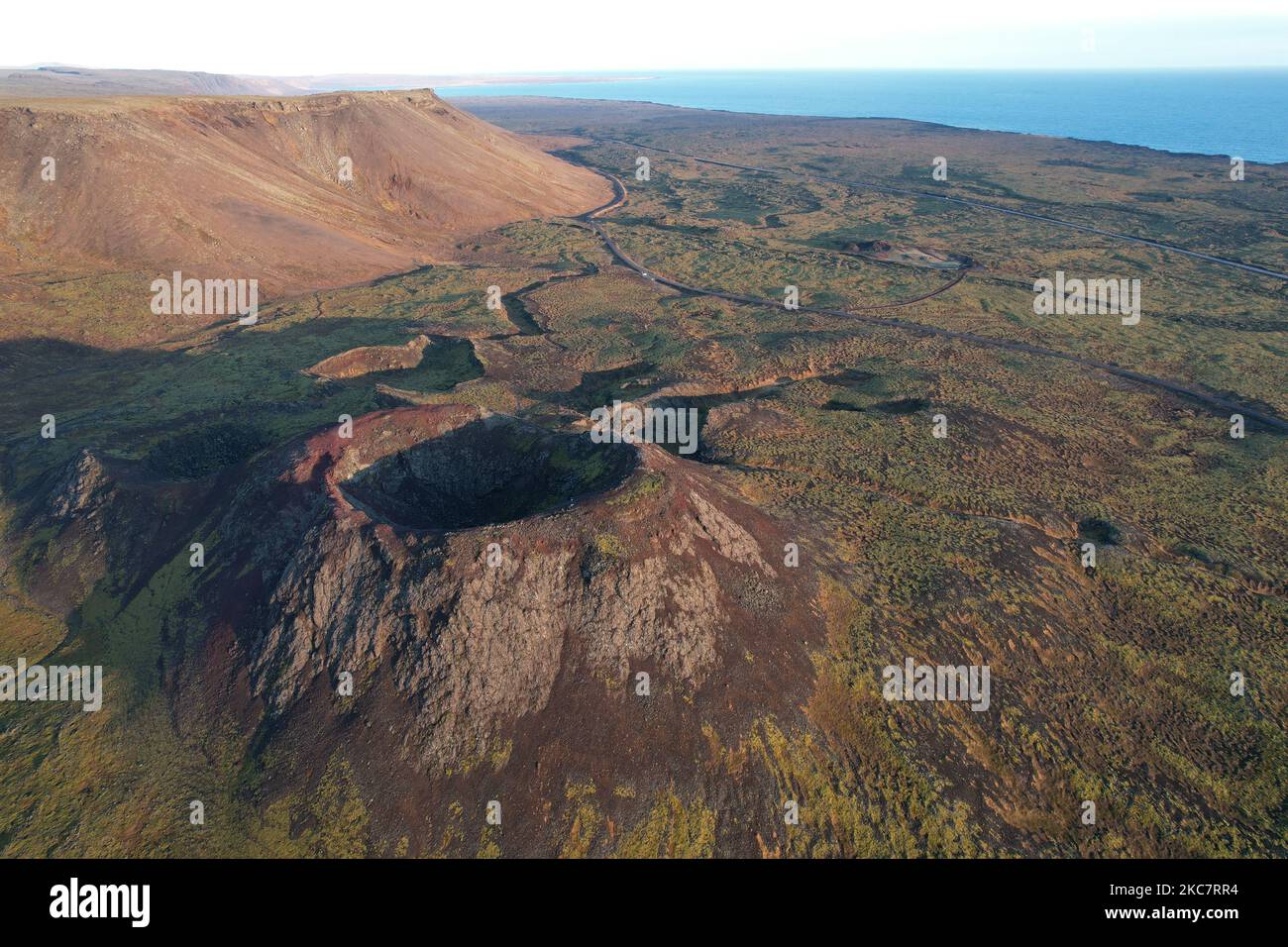 Stora Eldborg Crater, Reykjanes Peninsula, Iceland Stock Photo - Alamy