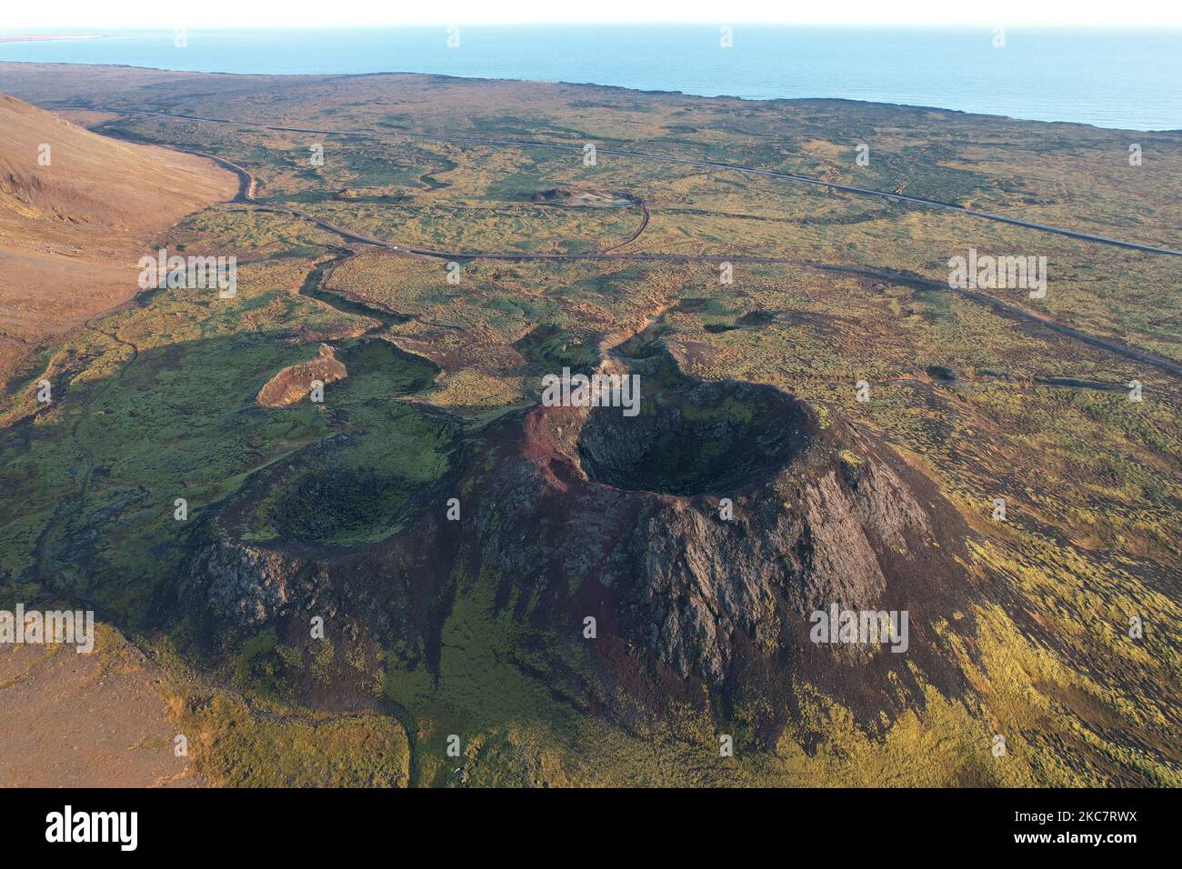 Stora Eldborg Crater, Reykjanes Peninsula, Iceland Stock Photo - Alamy
