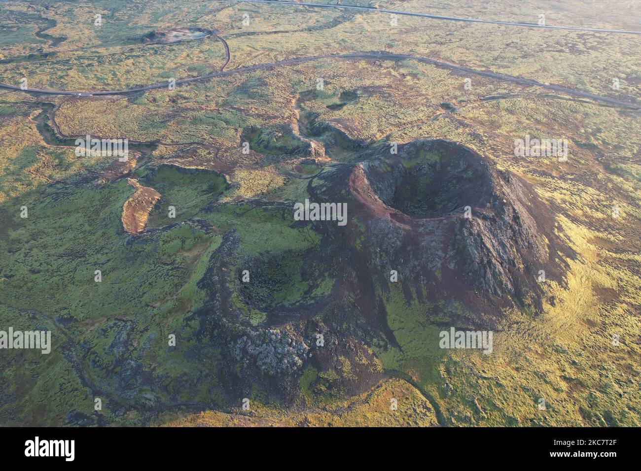 Stora Eldborg Crater, Reykjanes Peninsula, Iceland Stock Photo - Alamy
