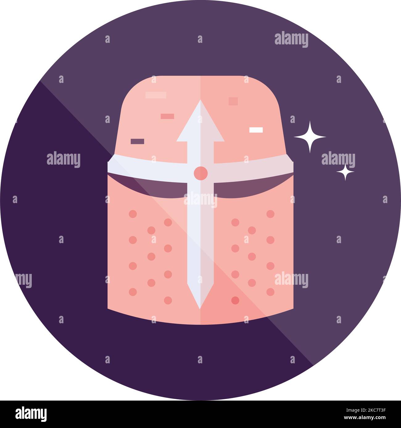 Isolated medieval knight helmet icon Vector Stock Vector Image & Art ...