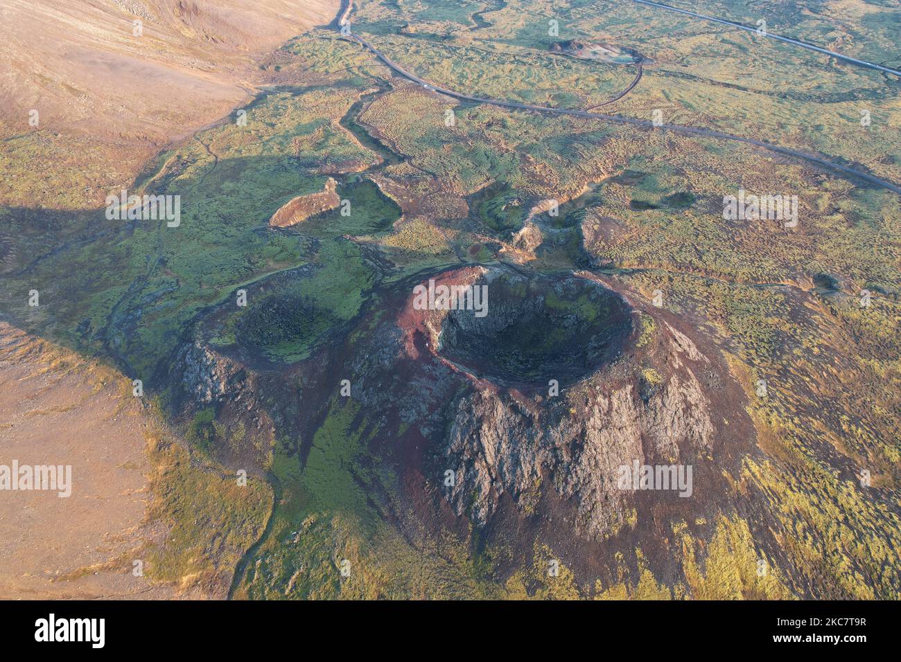Stora Eldborg Crater, Reykjanes Peninsula, Iceland Stock Photo - Alamy