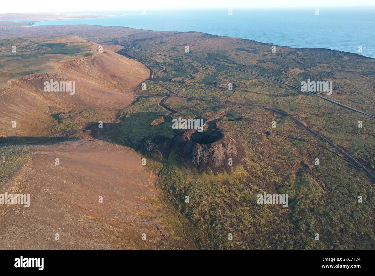 Stora Eldborg Crater, Reykjanes Peninsula, Iceland Stock Photo - Alamy