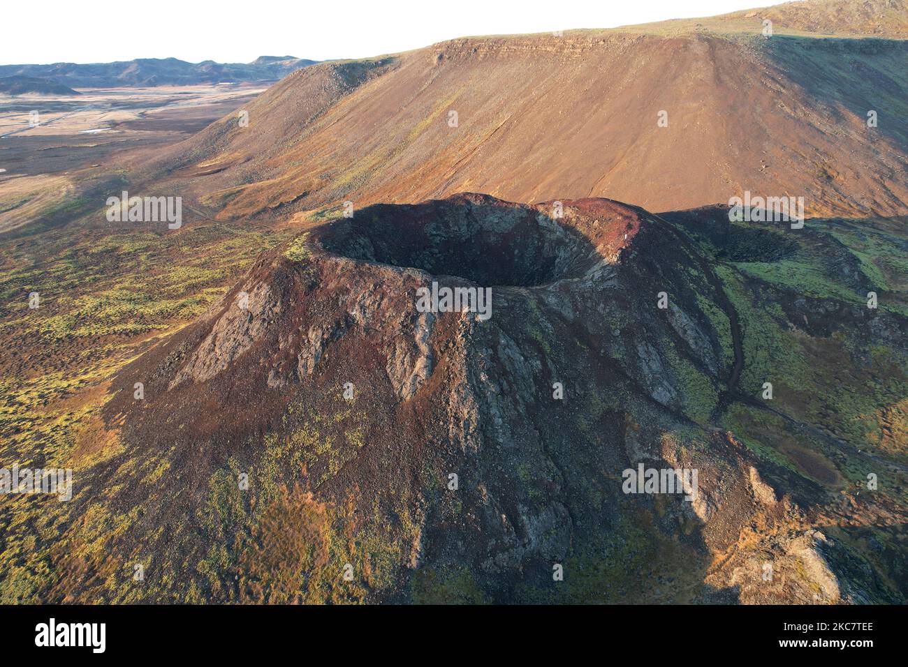 Stora Eldborg Crater, Reykjanes Peninsula, Iceland Stock Photo - Alamy