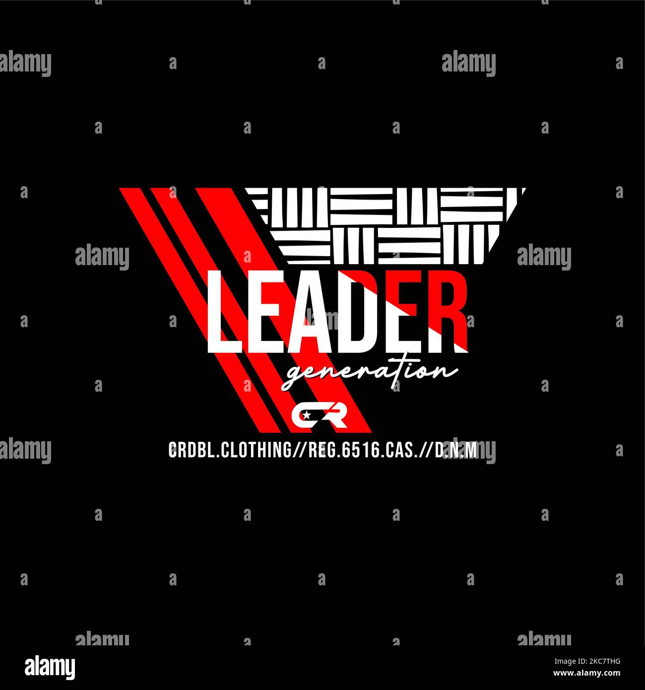 A creative logo design with the text LEADER in white and red tones ...