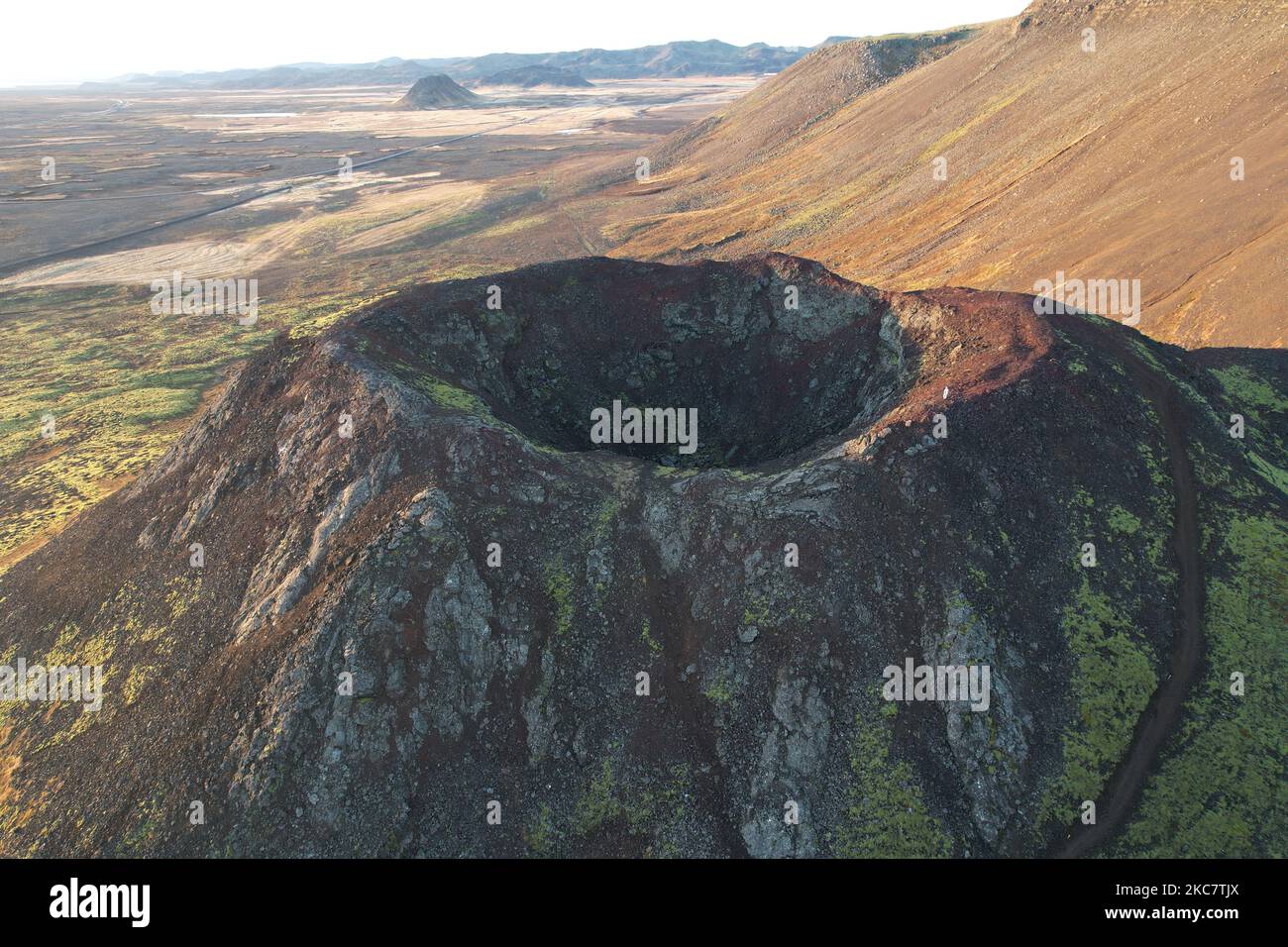 Stora Eldborg Crater, Reykjanes Peninsula, Iceland Stock Photo - Alamy