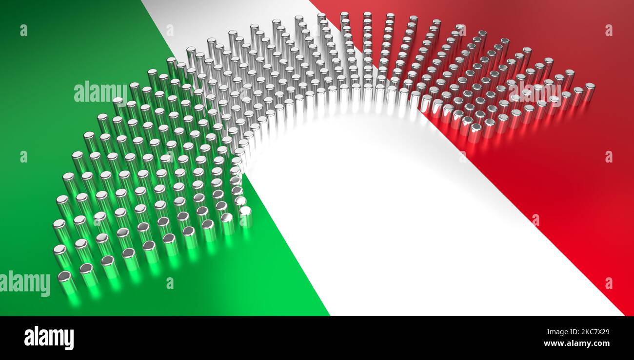 Italy flag - voting, parliamentary election concept - 3D illustration ...