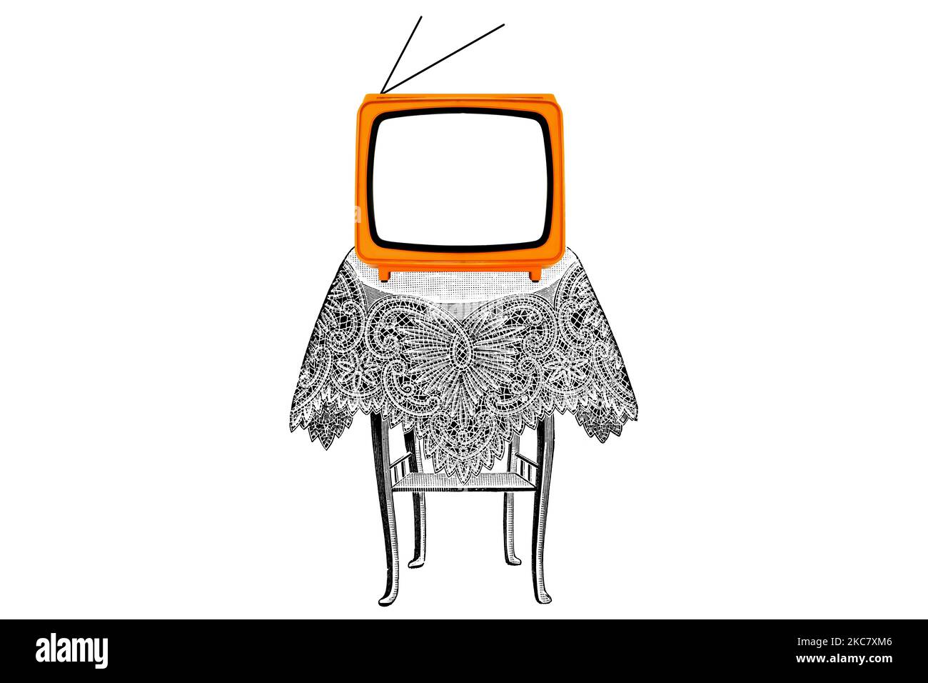 1970s pattern orange Cut Out Stock Images & Pictures - Alamy