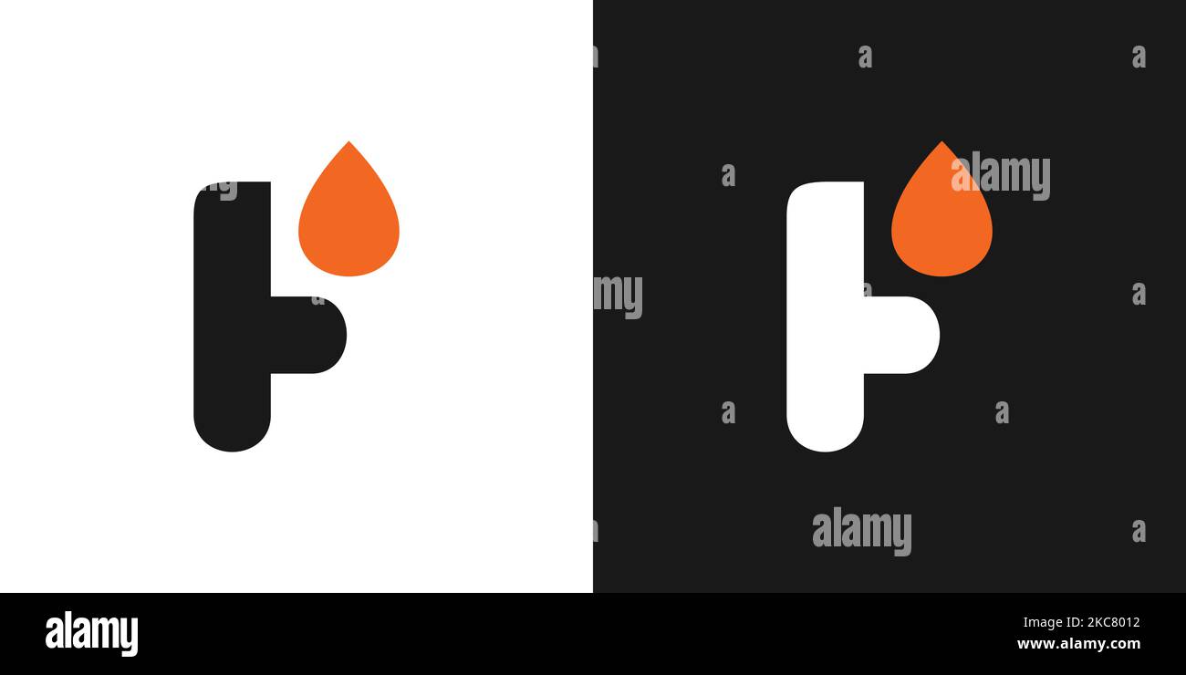 A set of minimalistic logo designs of a red drop isolated on white and ...