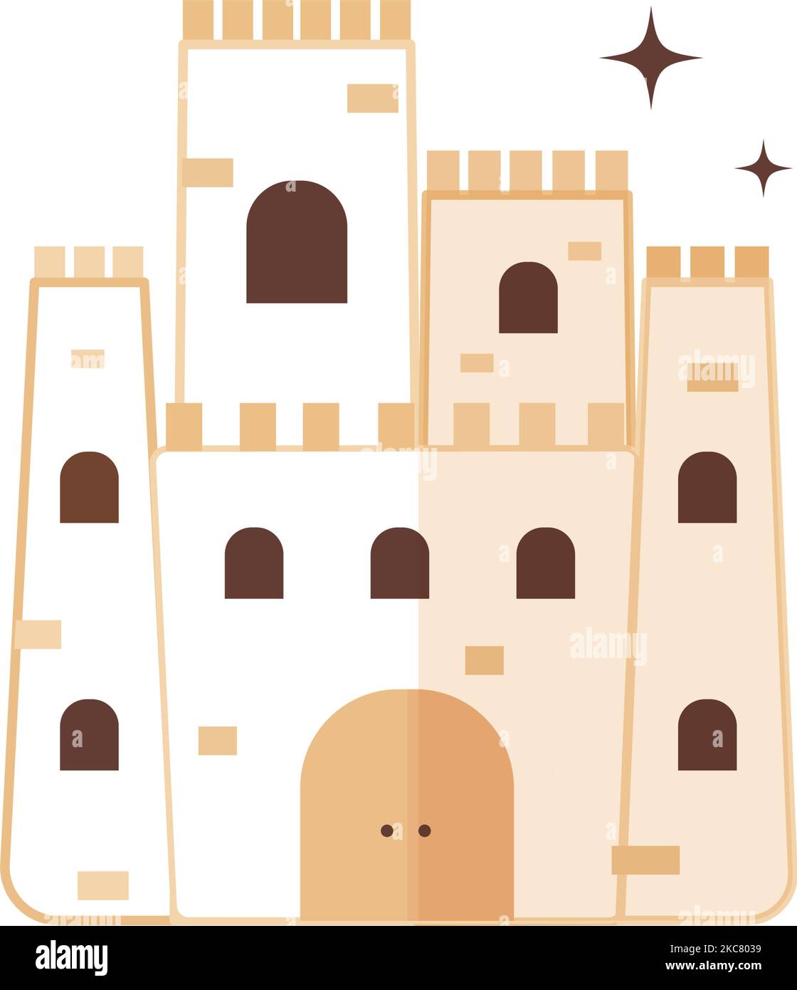 Isolated medieval castle building icon Vector illustration Stock Vector ...