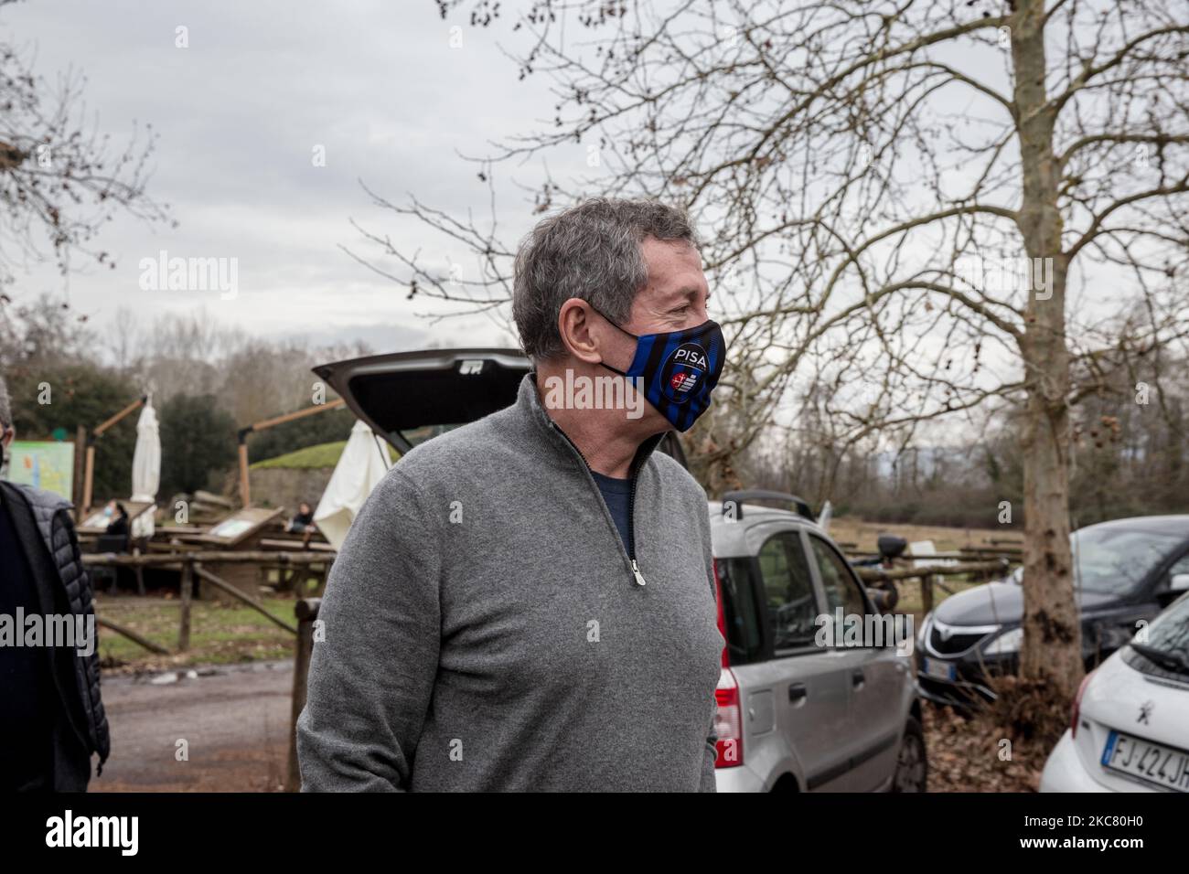 The new owner of Pisa Sporting Club, Alexander Knaster for the first ...