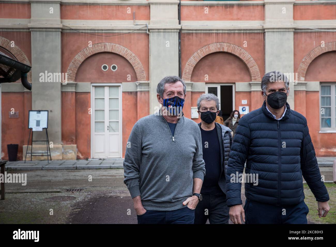 The new owner of Pisa Sporting Club, Alexander Knaster for the first ...