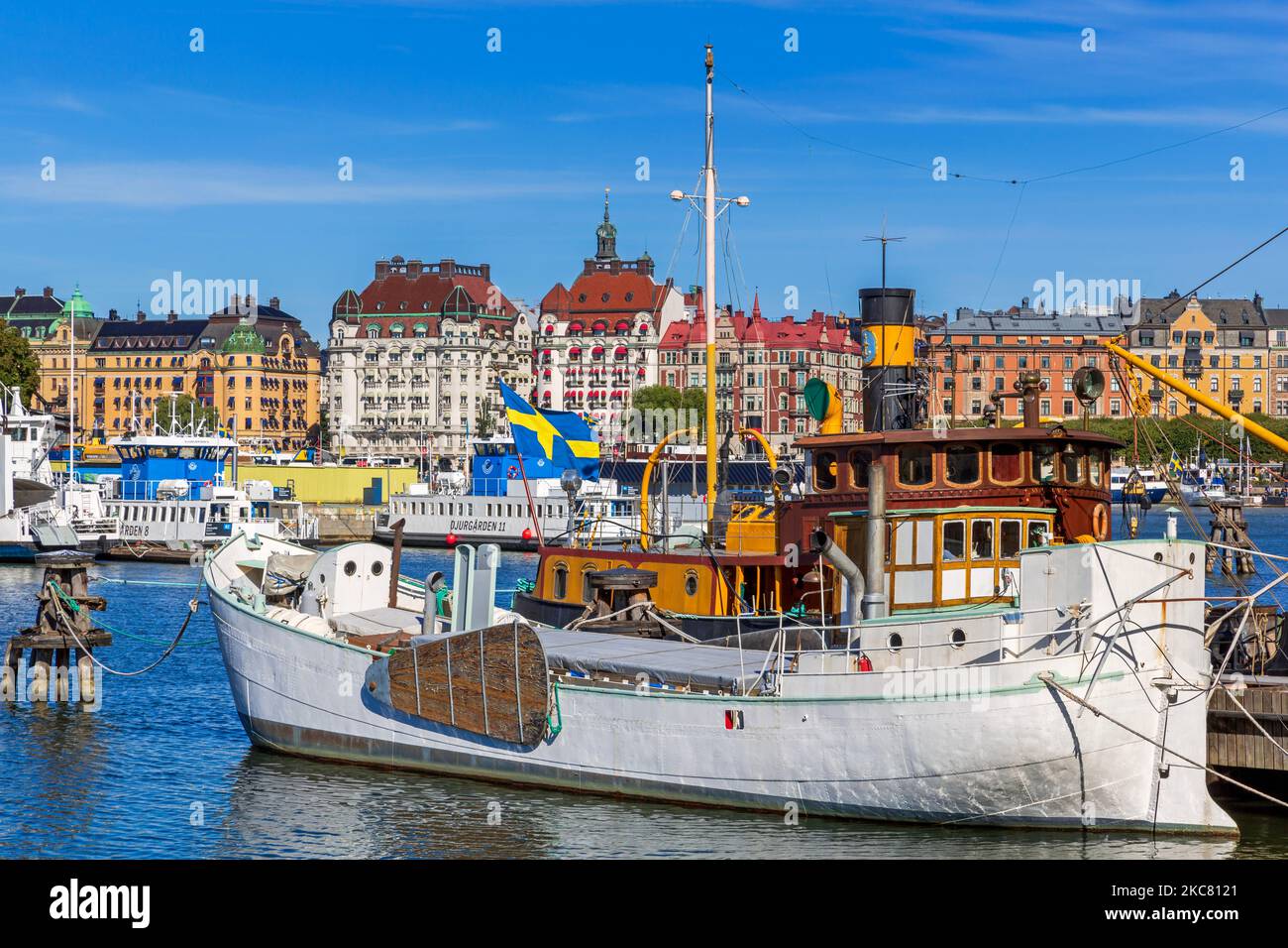 Historic boats, Skepps-holmen,Stockholm, Sweden, Scandinavia Stock ...