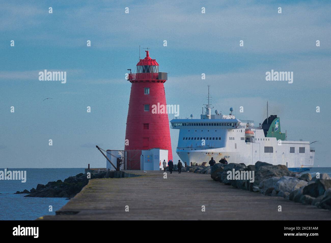 MS Epsilon, a ROPAX ferry operated by Irish Ferries, arriving to the ...