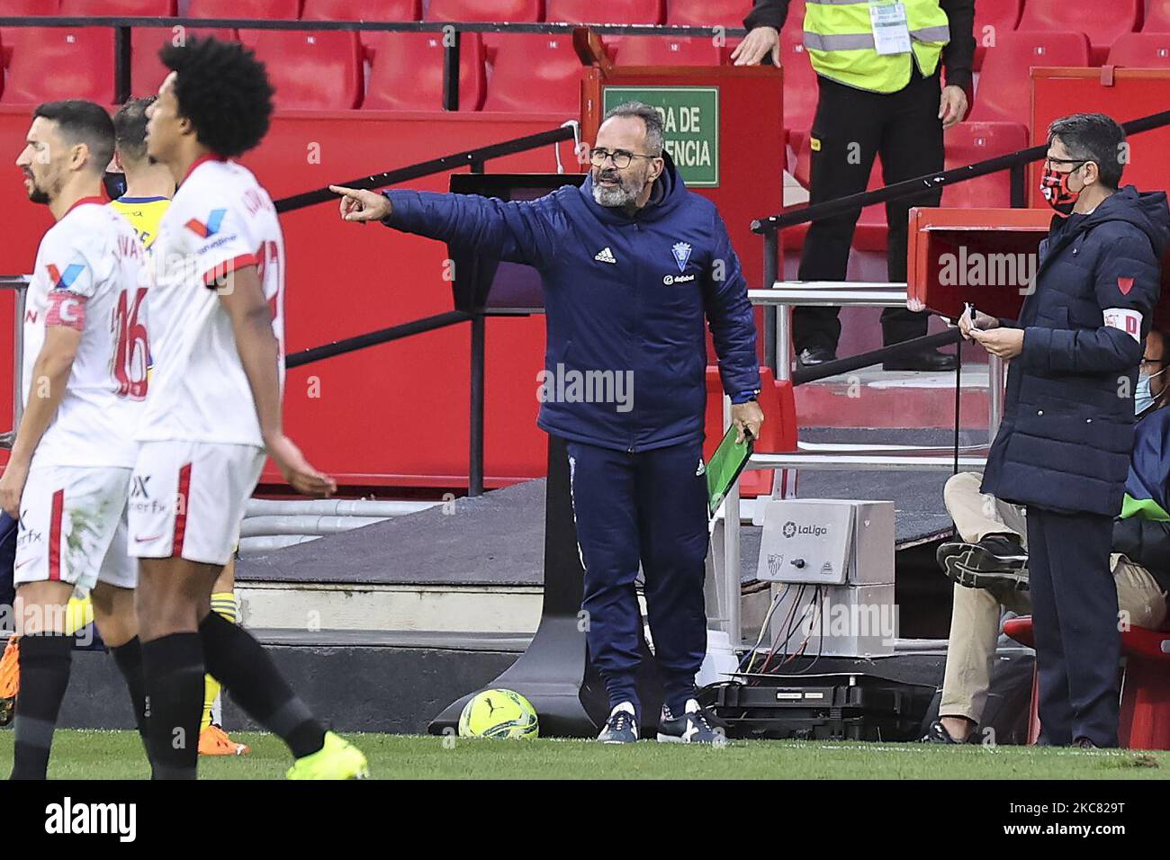 Alvaro Cervera Díaz of Cadiz CF during the La Liga Santander match ...