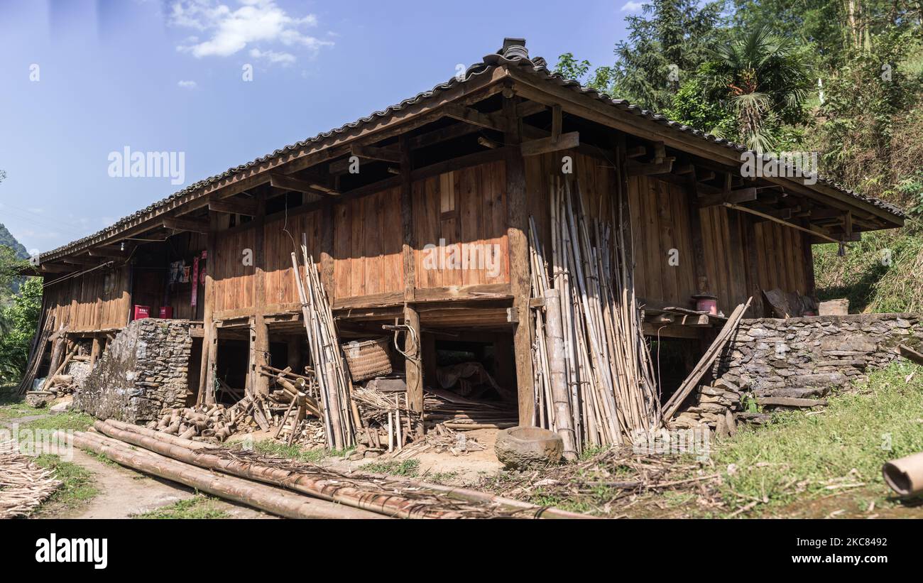 A traditional folk house in Yunnan, China Stock Photo - Alamy