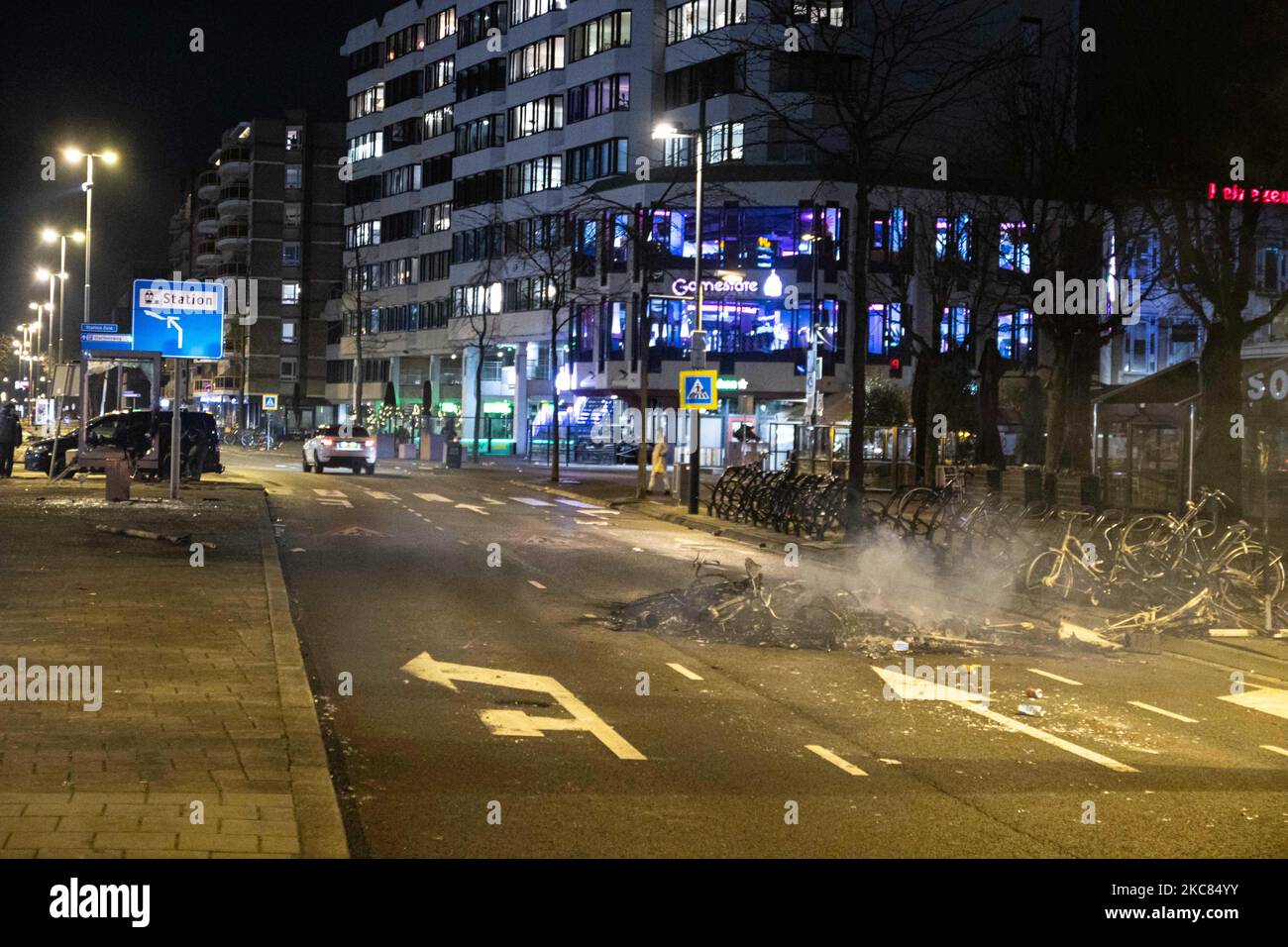Illuminated riots hi-res stock photography and images - Alamy