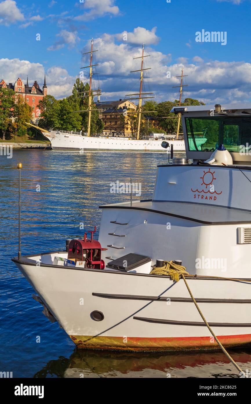 Sailing Ship,Skeppsholmen, Stockholm, Sweden, Scandinavia Stock Photo ...