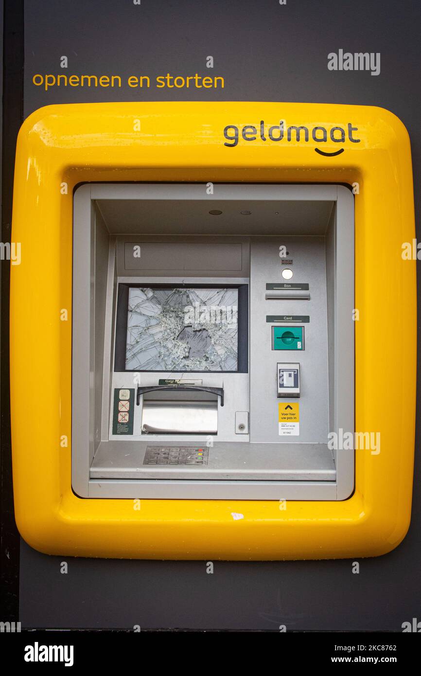 Broken ATM machines. The aftermath of the anti-curfew unrest in ...