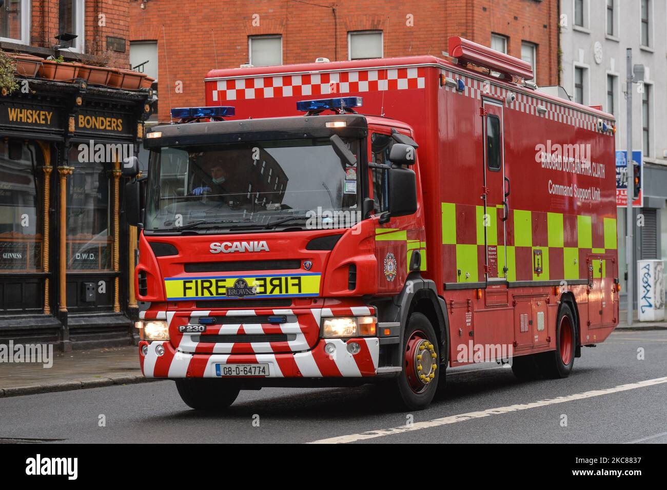 A Command Support Unit vehicle of Dublin Fire Brigade seen in Dublin ...