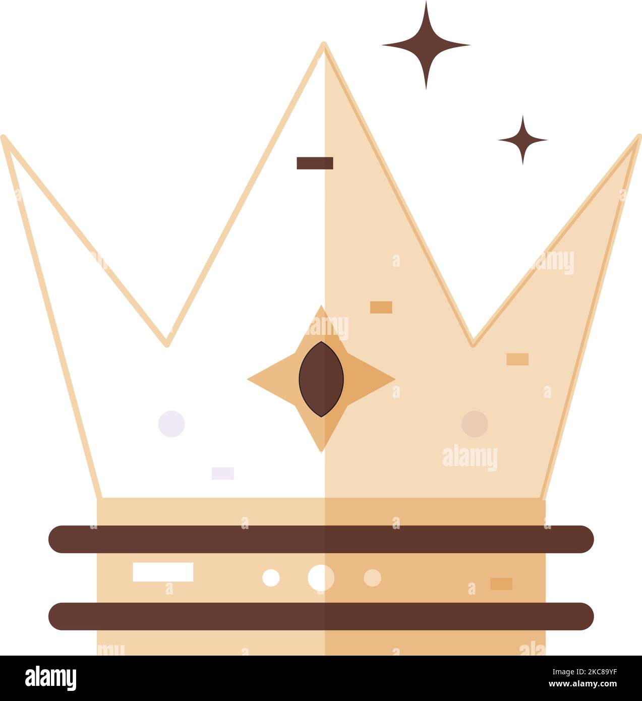 Isolated medieval king crown icon Vector Stock Vector Image & Art - Alamy