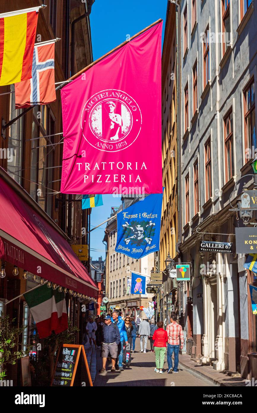 Västerlånggatan sweden stockholm hi-res stock photography and images ...