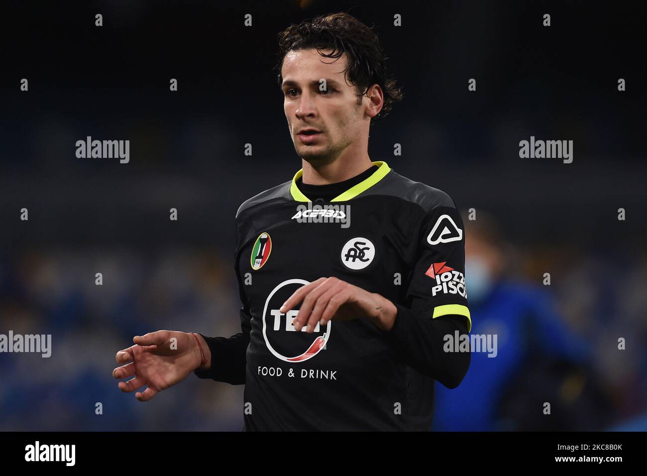 Luca Vignali of Spezia Calcio during the Coppa Italia match between SSC ...