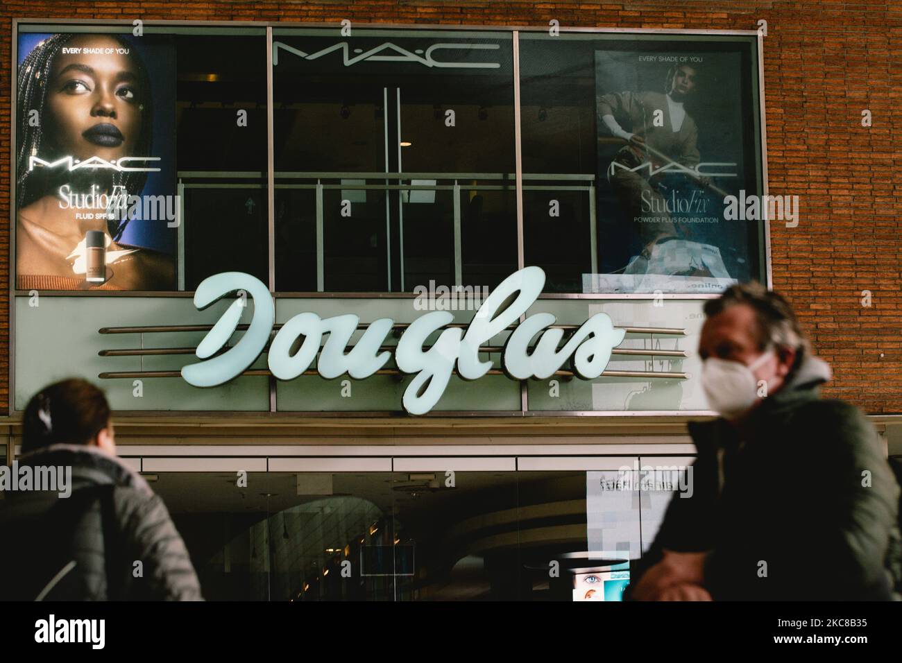 general view of Douglas perfume retail store in the central station in ...