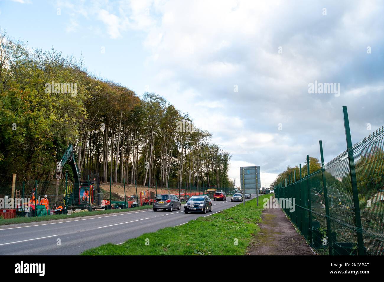 Wendover, Buckinghamshire, UK. 4th November, 2022. The A413 by Wendover ...