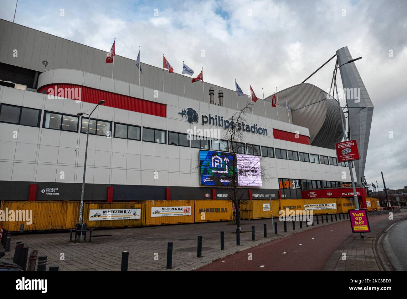 The Philips Stadion, PSV club stadium in the Dutch city of Eindhoven is ...