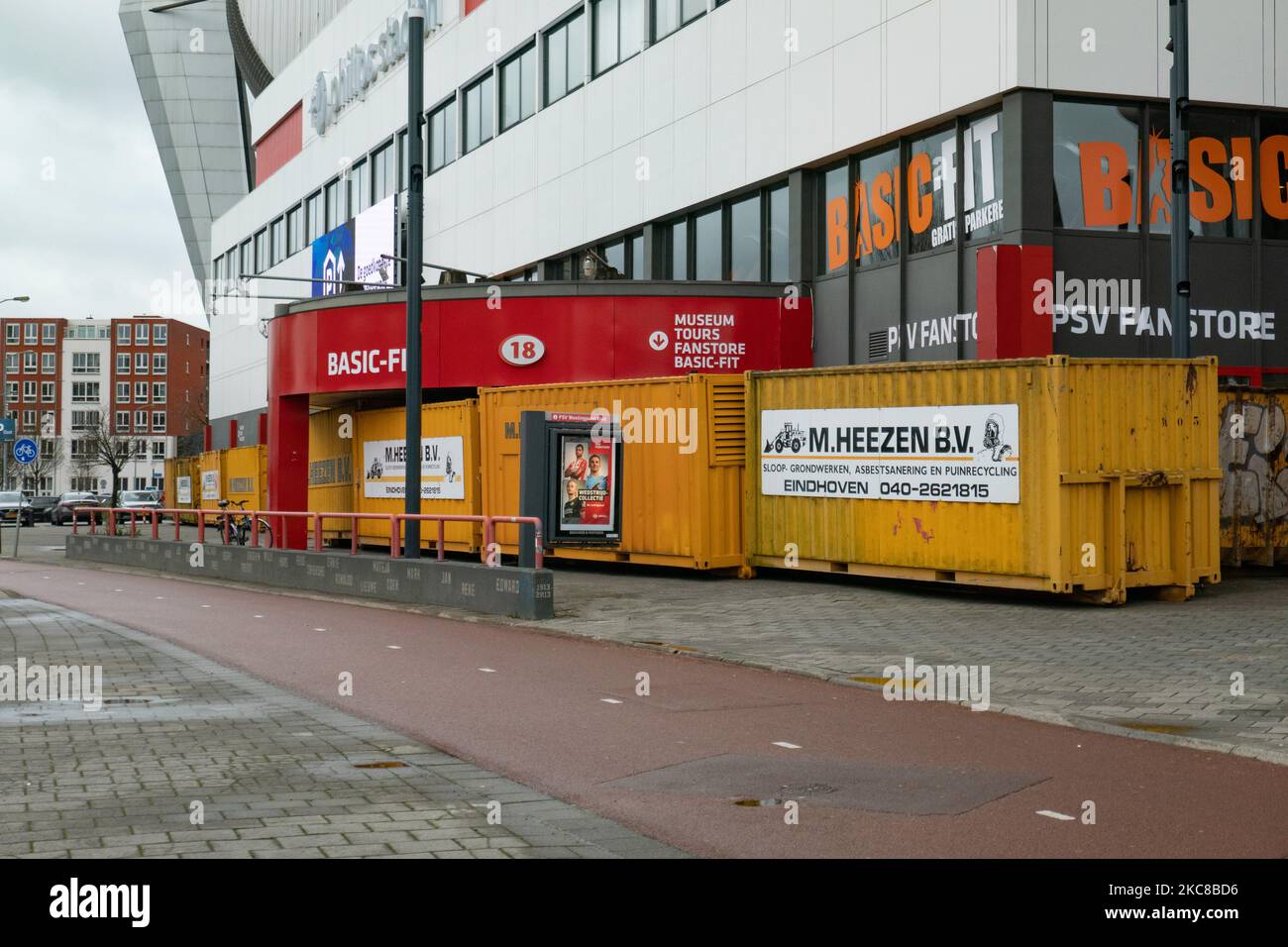 The Philips Stadion, PSV club stadium in the Dutch city of Eindhoven is ...