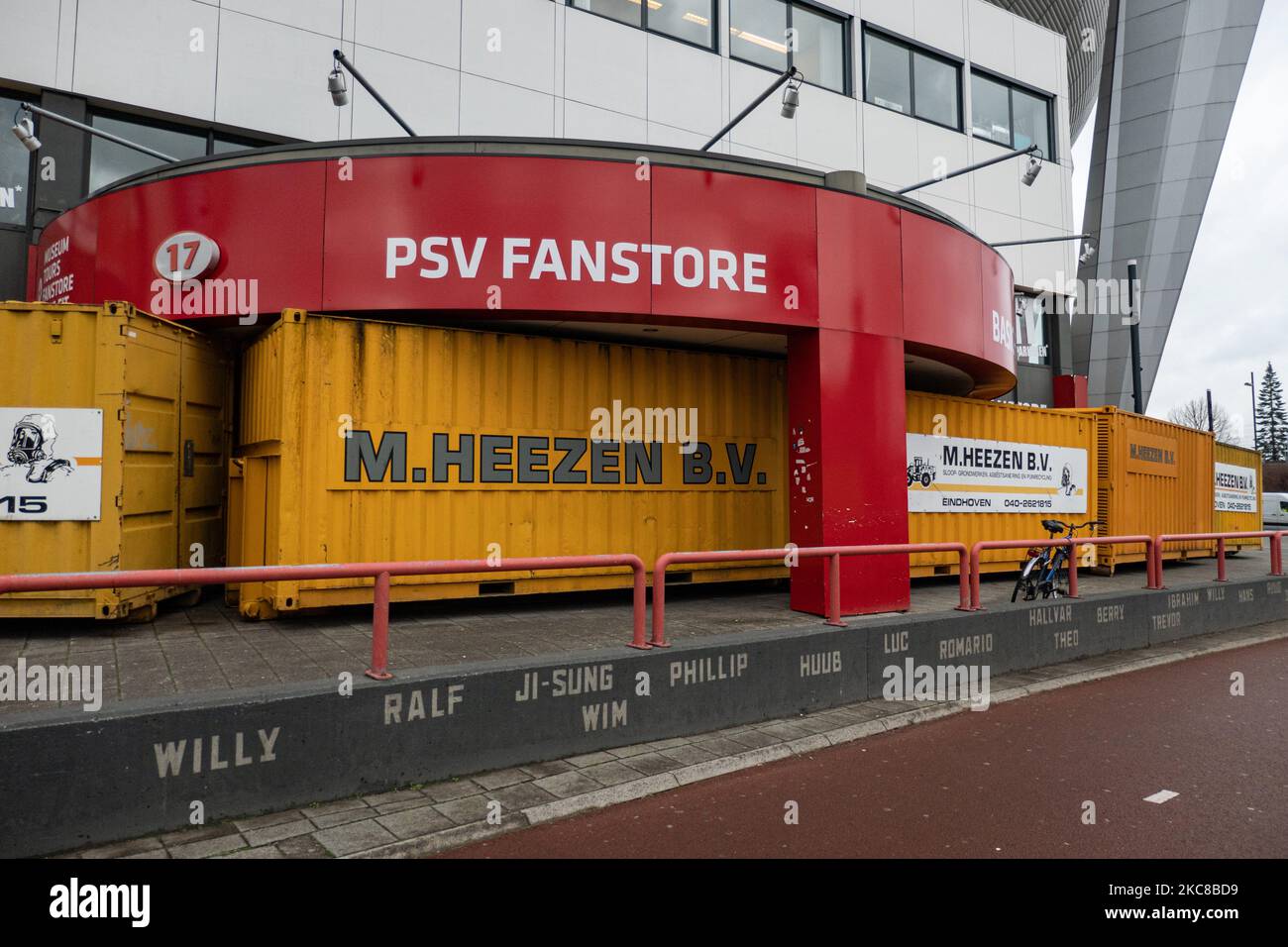 The Philips Stadion, PSV club stadium in the Dutch city of Eindhoven is ...