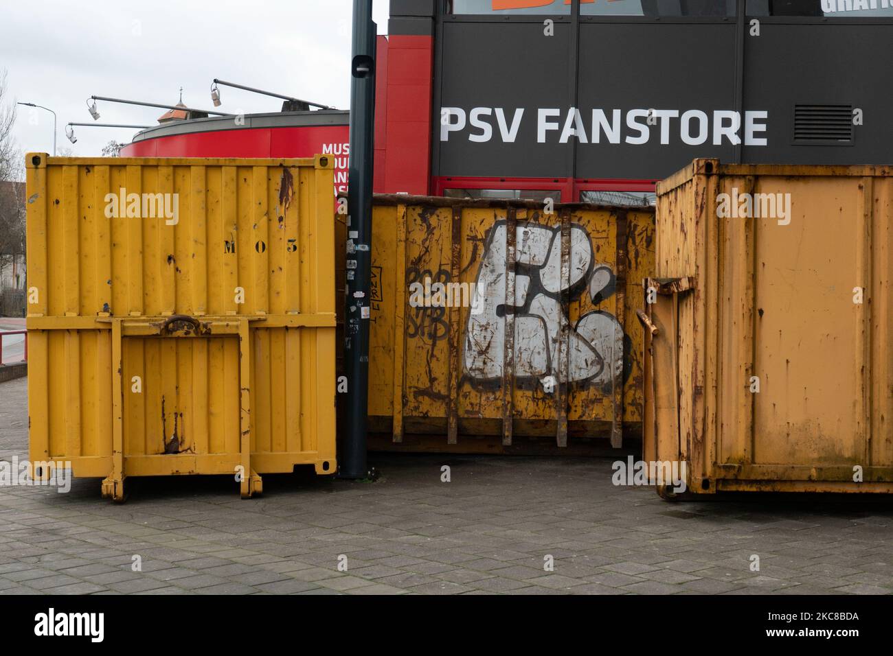 The Philips Stadion, PSV club stadium in the Dutch city of Eindhoven is ...