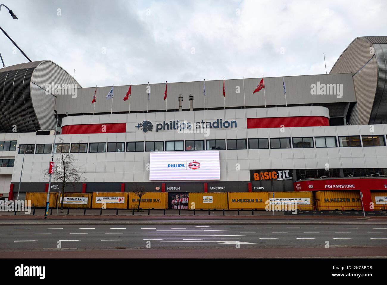 The Philips Stadion, PSV club stadium in the Dutch city of Eindhoven is ...