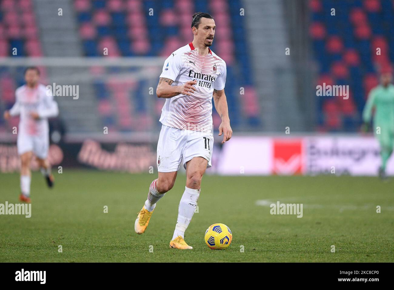 Zlatan Ibrahimovic of AC Milan during the Serie A match between Bologna ...