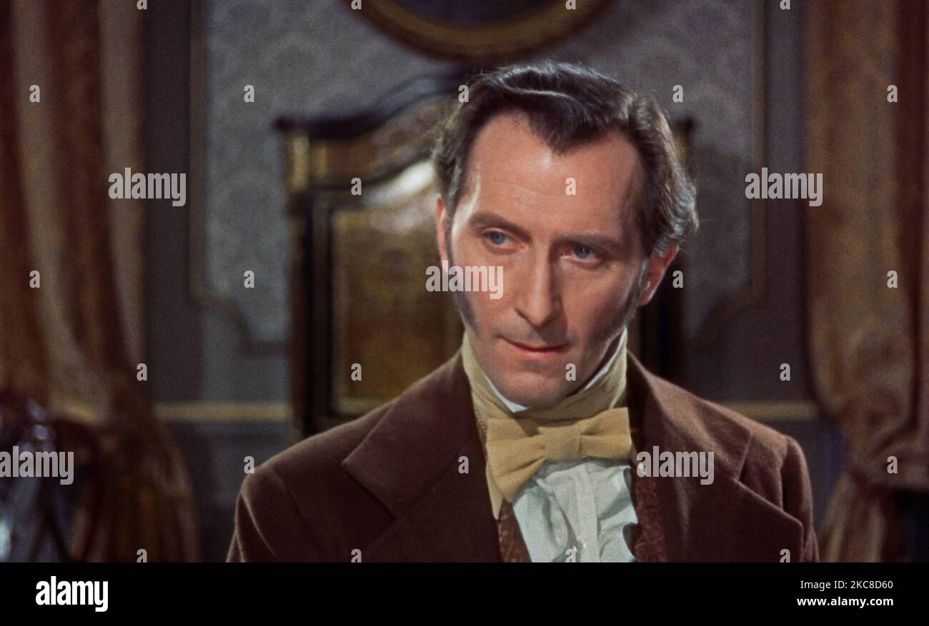 USA . Peter Cushing in a scene from the (C)Warner Bros. film: The Curse ...