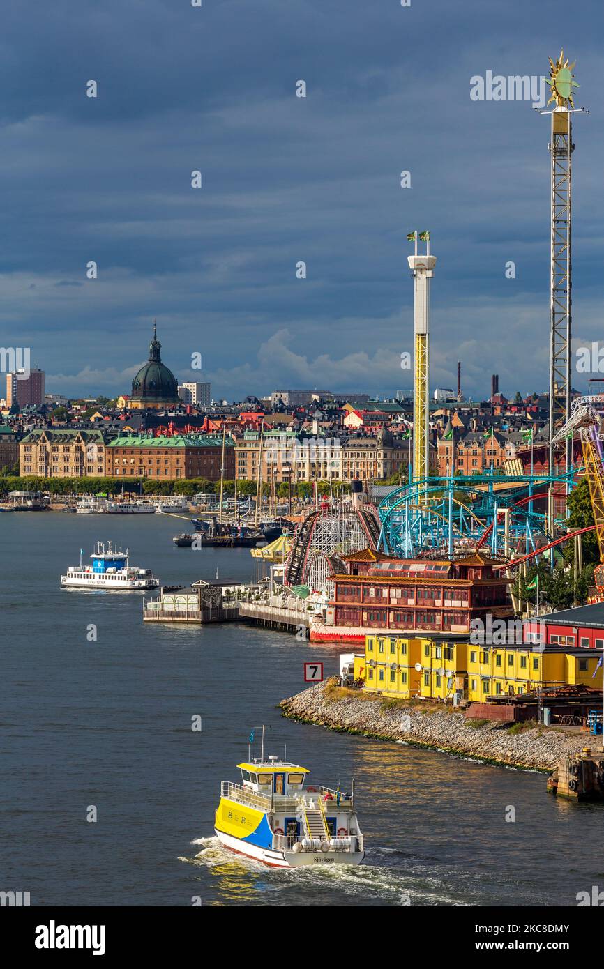 Grona Lund amusement park,Beckholmen,Stockholm, Sweden, Scandinavia ...