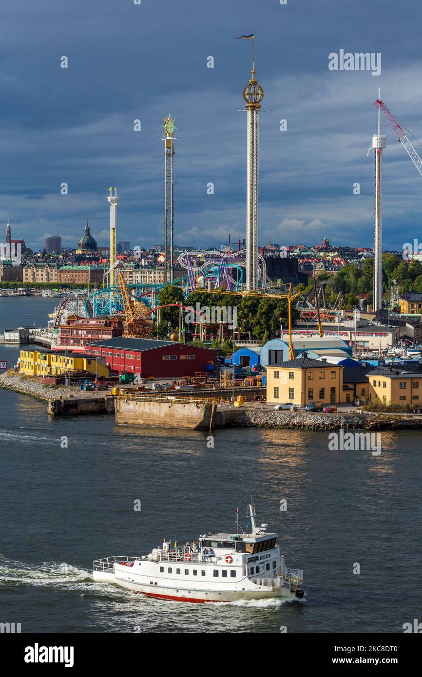 Grona Lund amusement park,Beckholmen,Stockholm, Sweden, Scandinavia ...