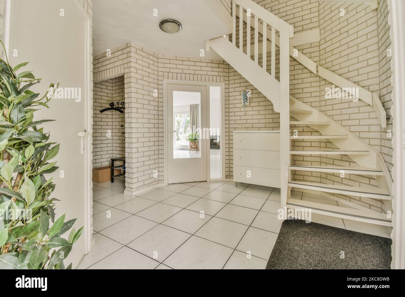 Luxury staircase hall of special design in an elegant house Stock Photo ...