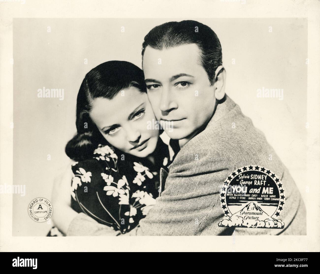 SYLVIA SIDNEY and GEORGE RAFT in YOU AND ME 1938 director / producer ...
