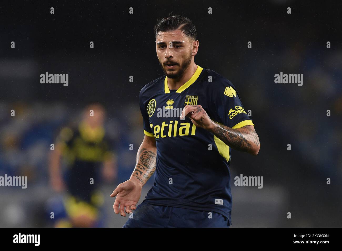 Giuseppe Pezzella of Parma Calcio during the Serie A match between SSC ...