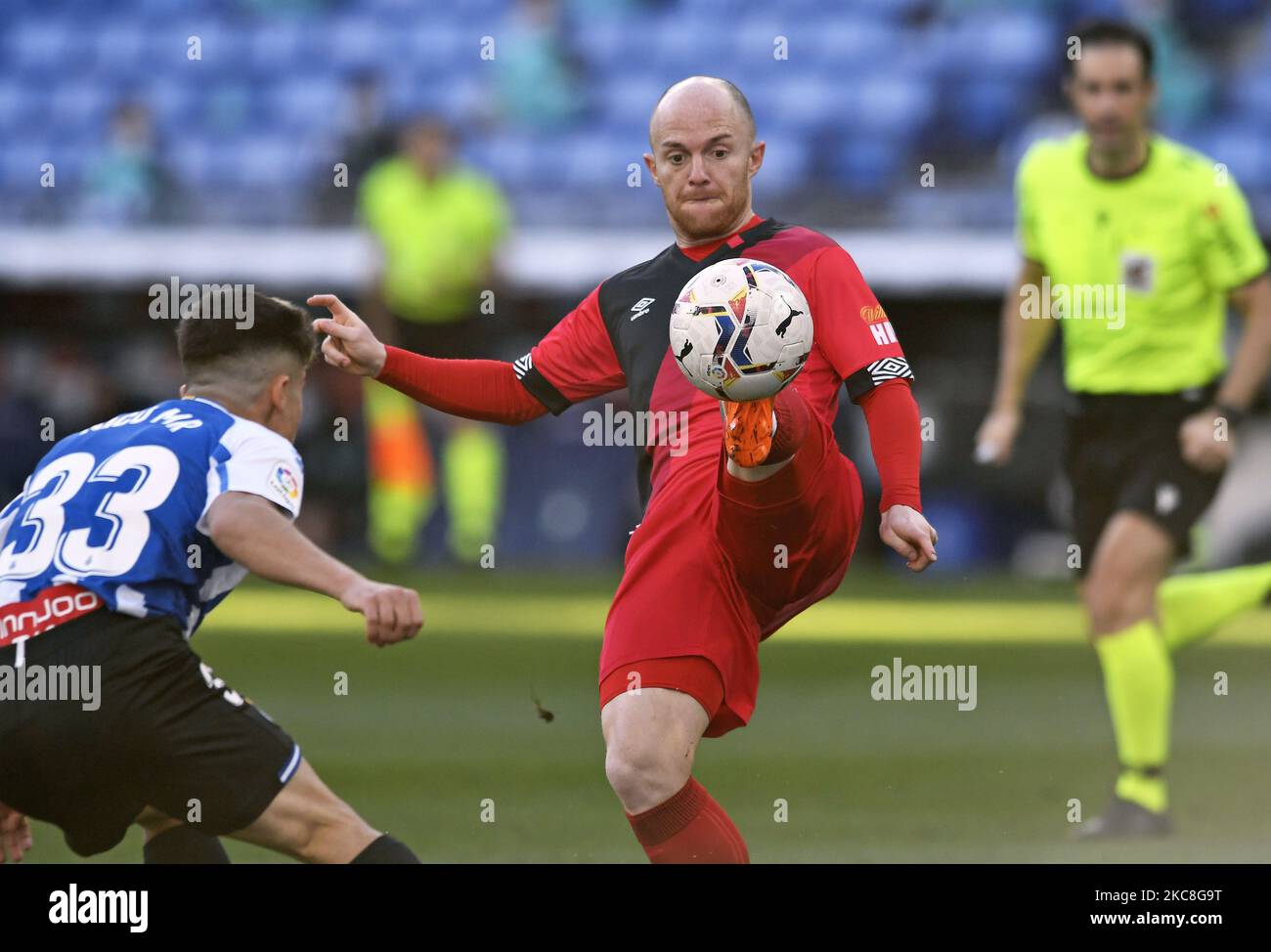 Isi Palazon during the match between RCD Espanyol and Rayo Vallecano ...
