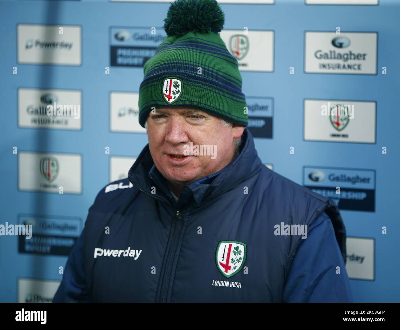 Director of Rugby Declan Kidney of London Irish during Gallagher ...