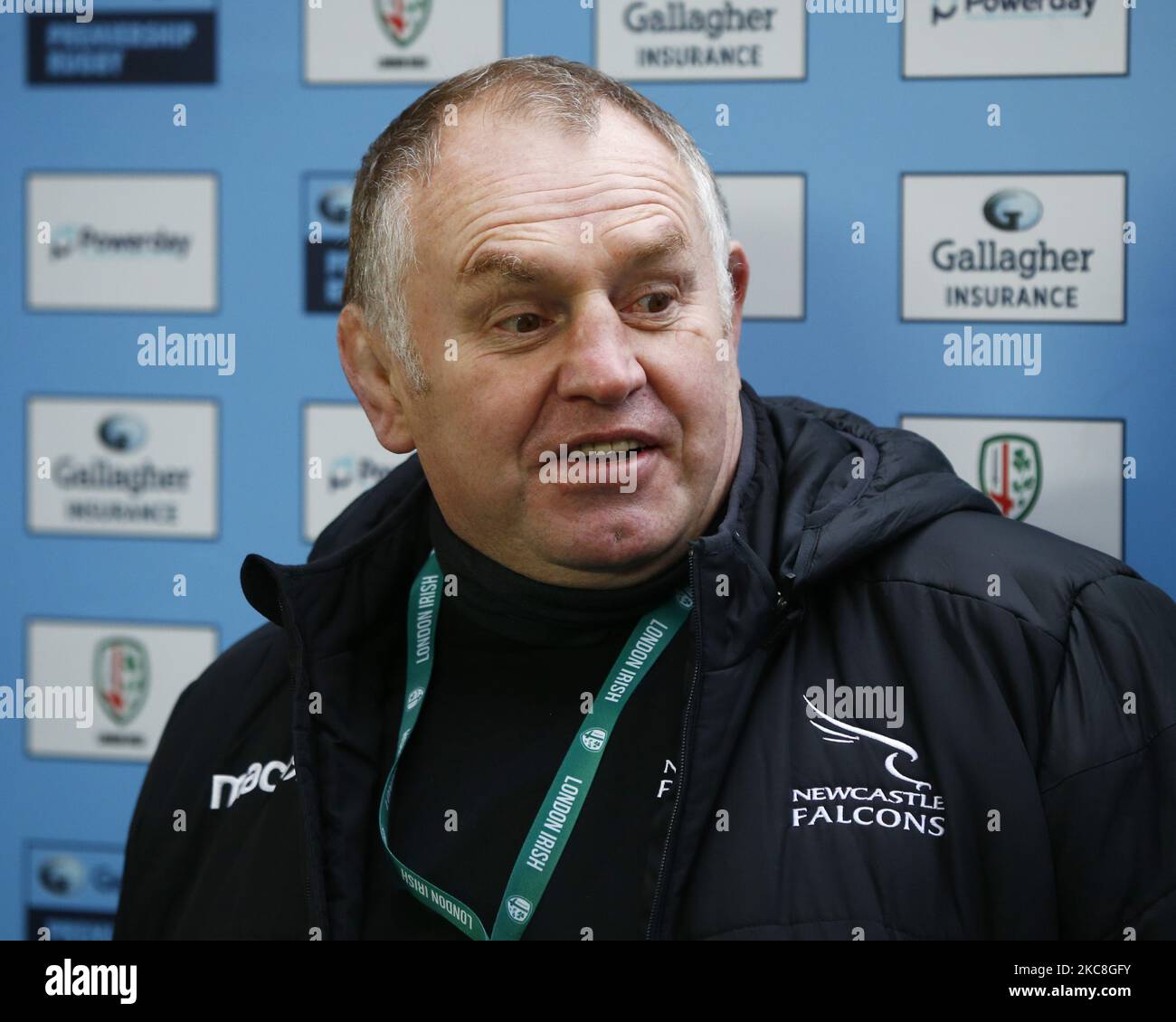 Director of Rugby Dean Richards of Newcastle Flacons during Gallagher ...