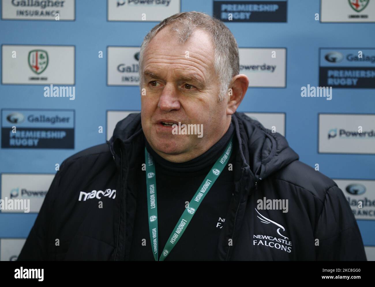 Director of Rugby Dean Richards of Newcastle Flacons during Gallagher ...