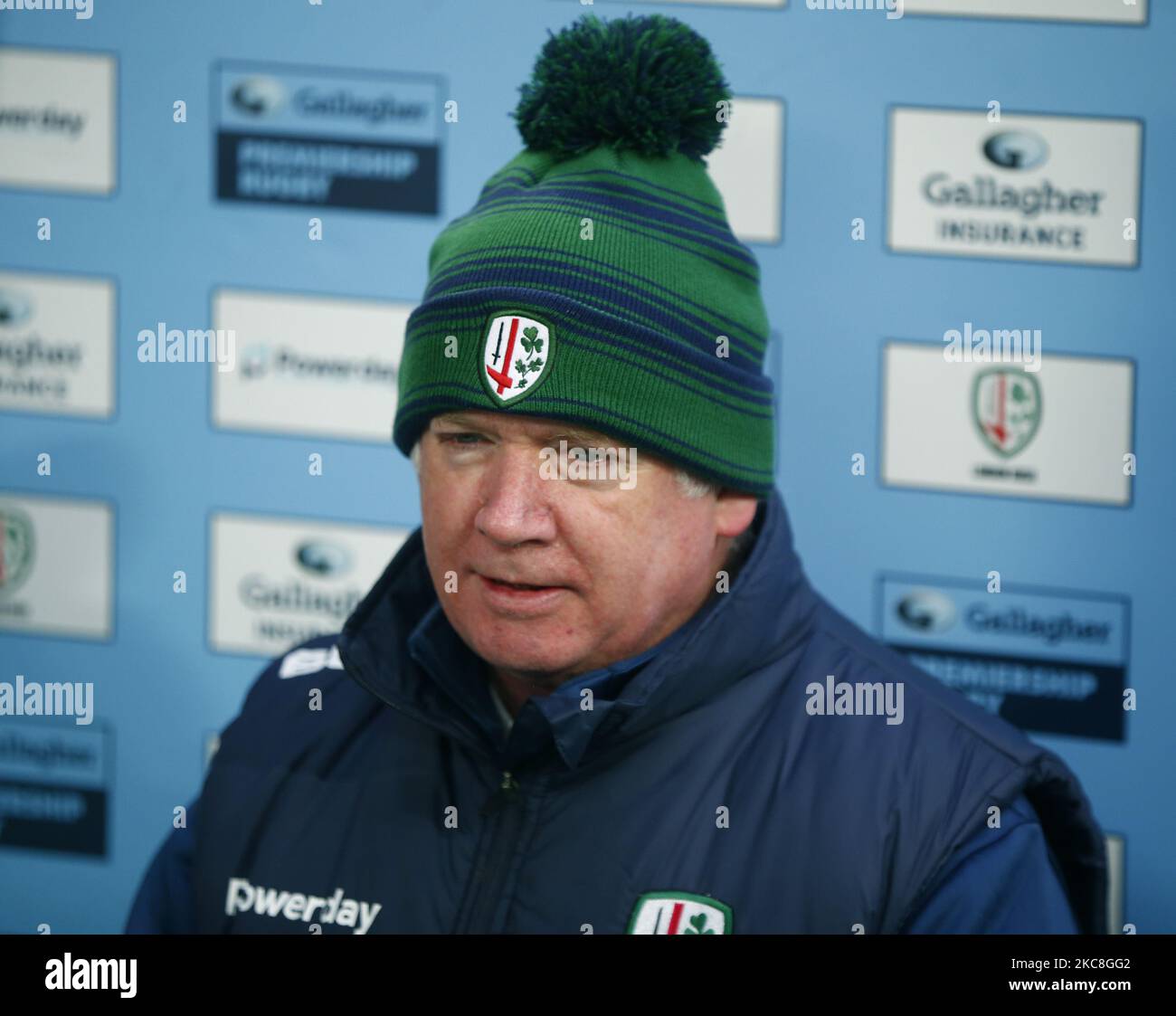 Director of Rugby Declan Kidney of London Irish during Gallagher ...