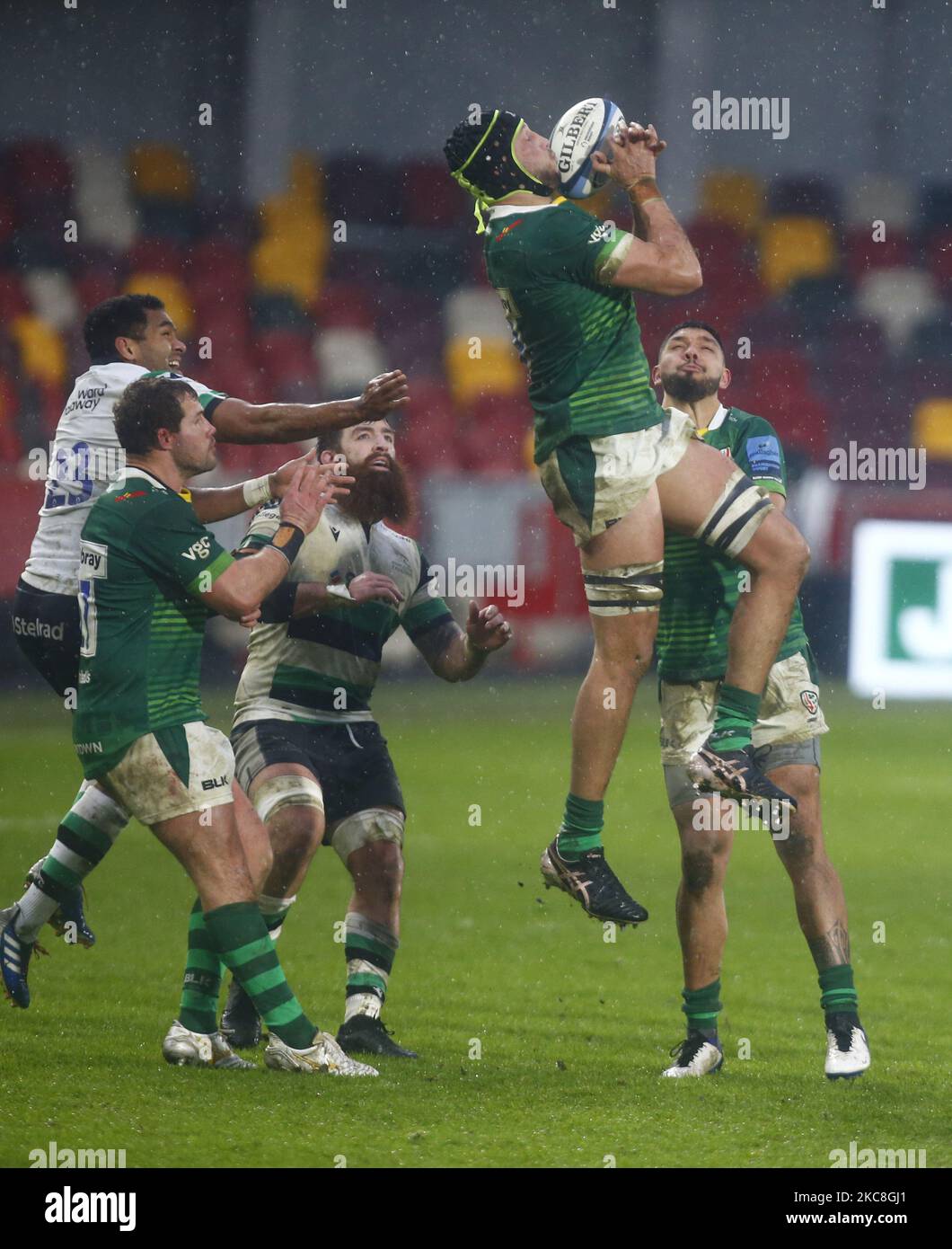 Adam Coleman of London Irish during Gallagher Premiership between ...